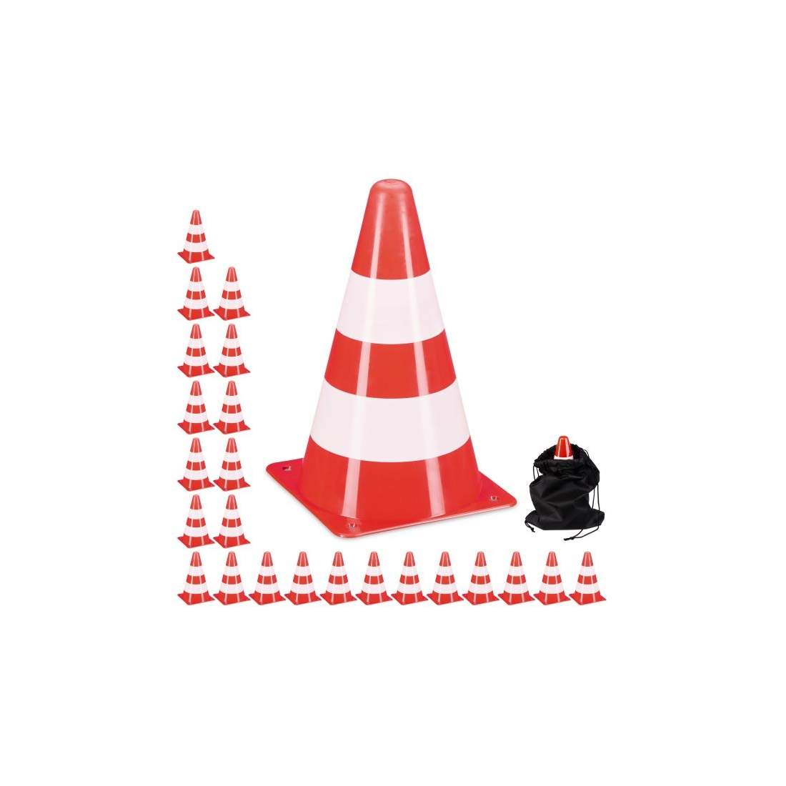 Pylons, 24 pcs, orange