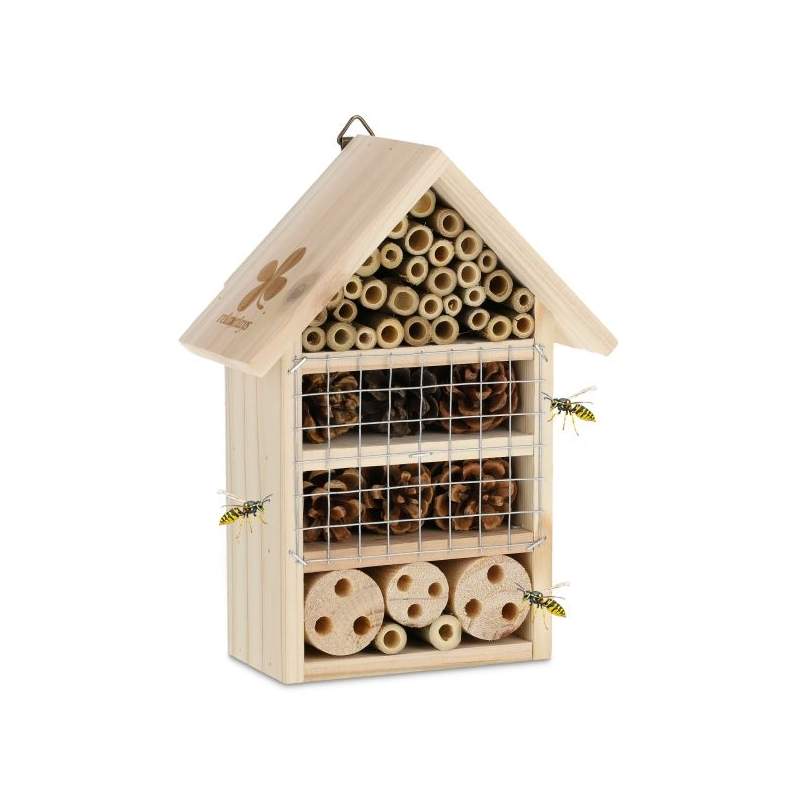 Wooden insect hotel