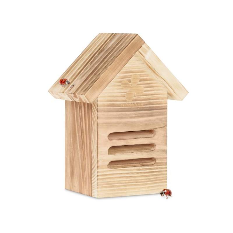 Wooden ladybug house