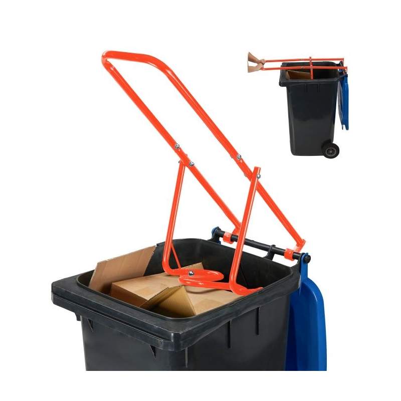 Red waste compactor for the dustbin