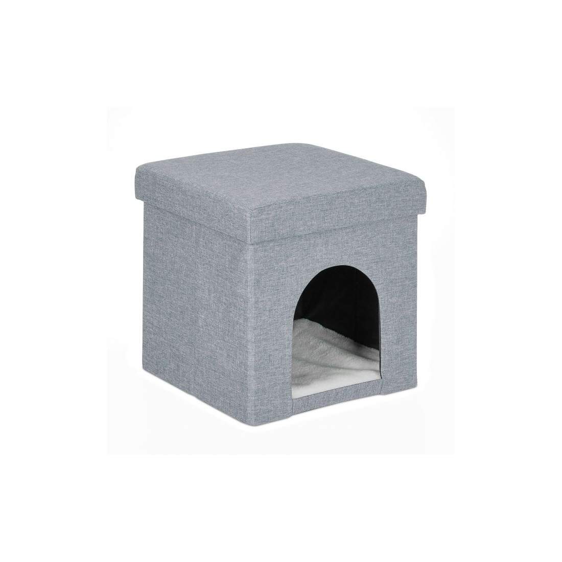 Collapsible cat pit light grey