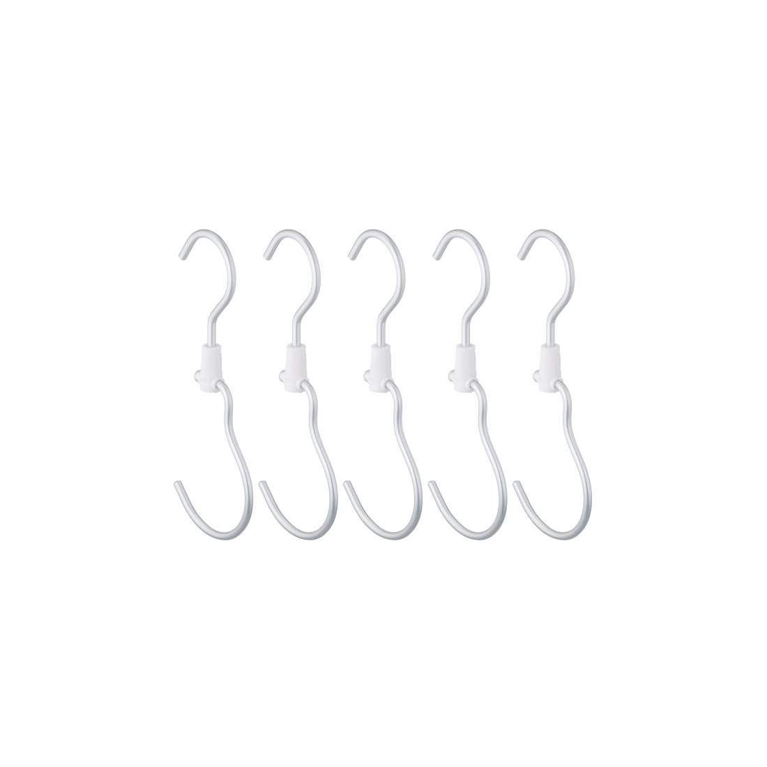 set of 5 clothes rail hooks