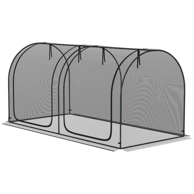 Plant protection net 2.5 x 1.2 m, vegetable protection net with door ...