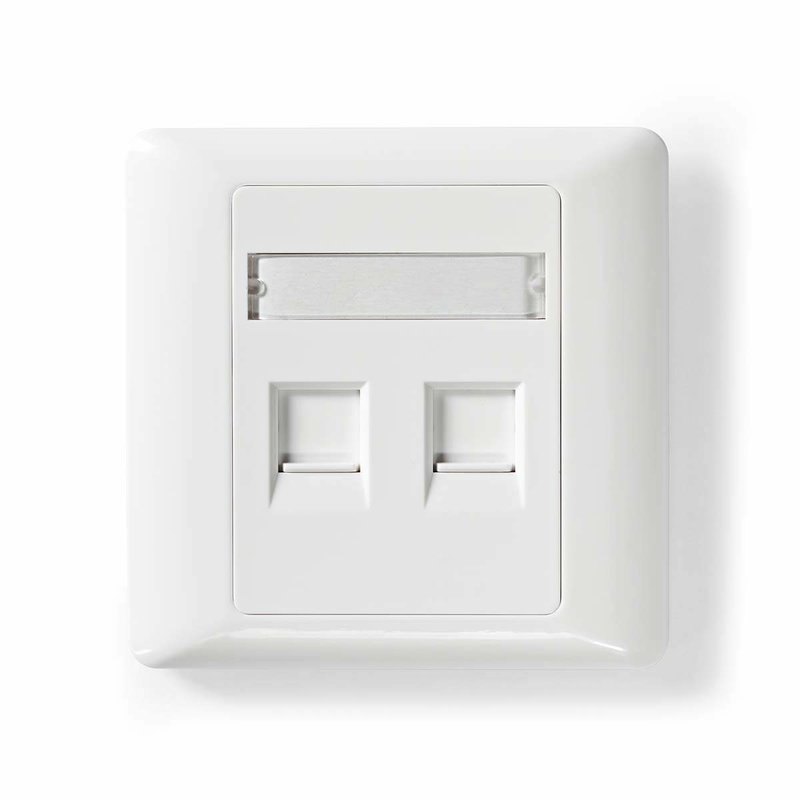 Network Keystone Face Plate | Face Plate RJ45 | 2 port(s) | ABS | White ...