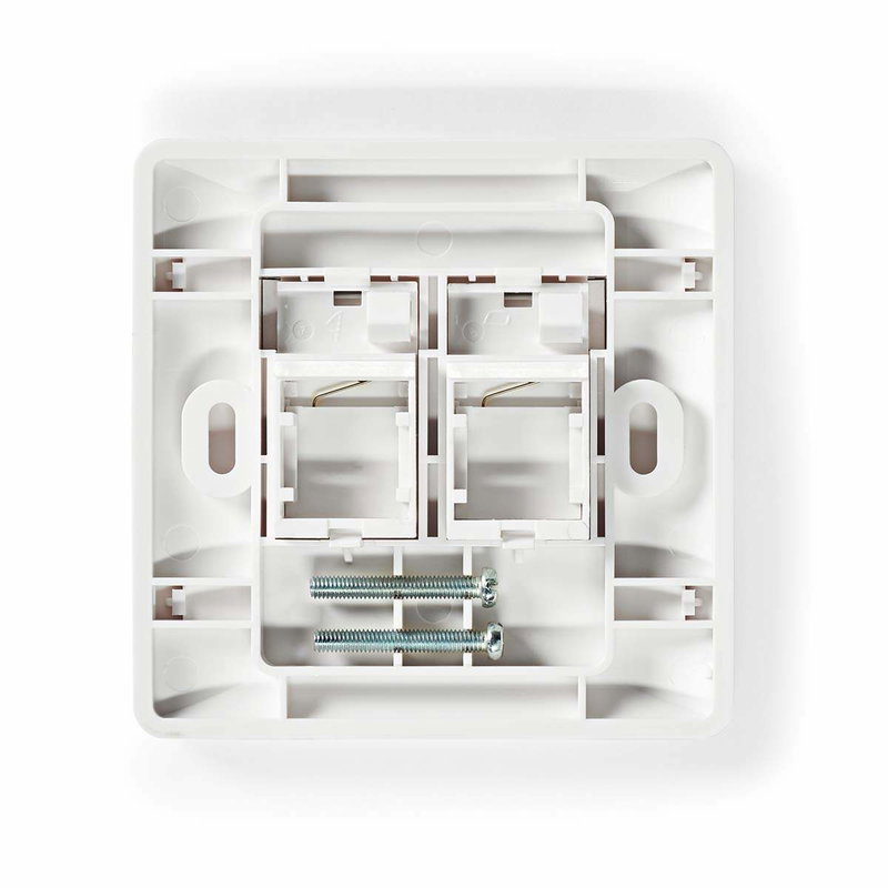 Network Keystone Face Plate | Face Plate RJ45 | 2 port(s) | ABS | White ...
