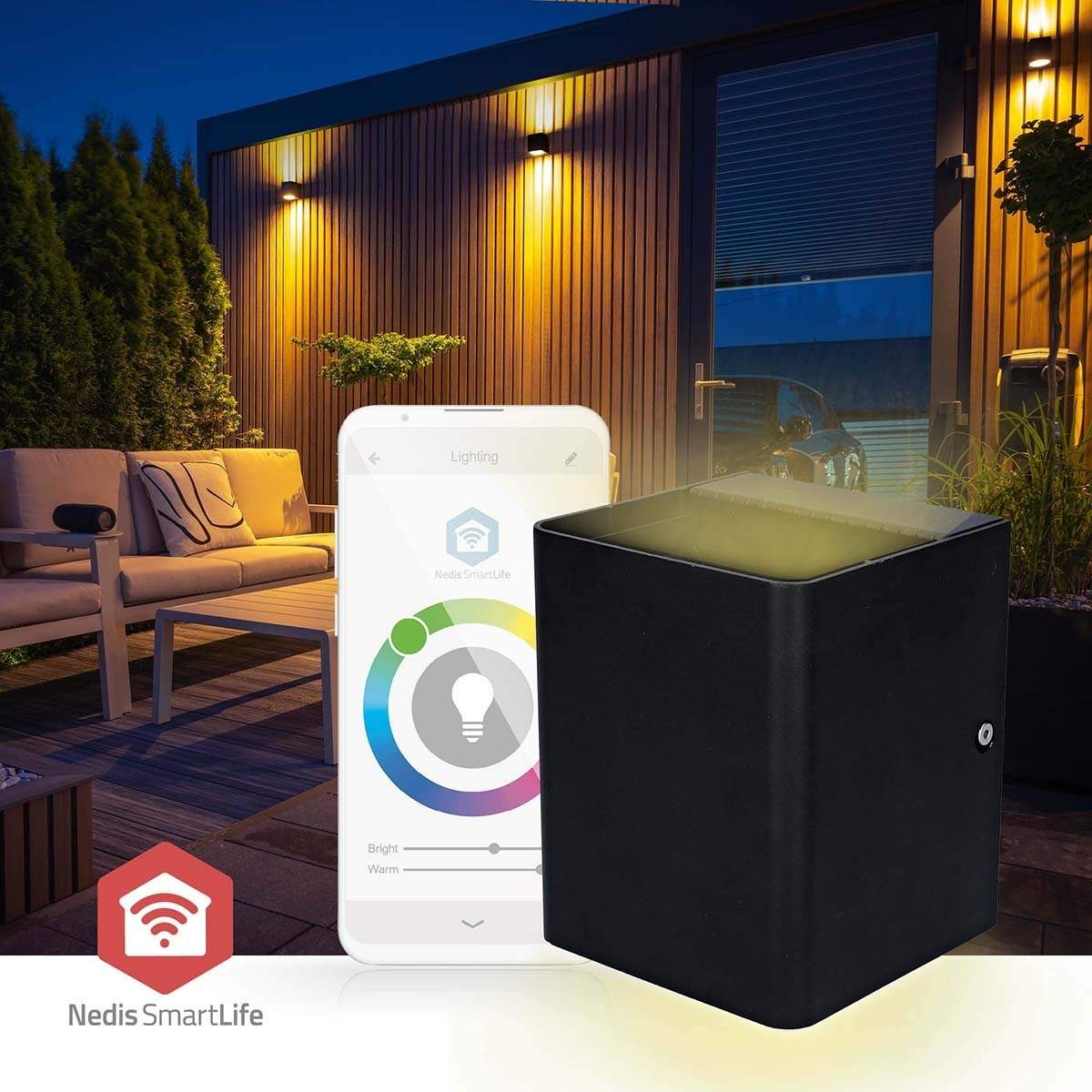 Smartlife Outdoor Light | 2 x 270 lm | Zigbee 3.0 | 12 + 4 W | Lämmin Valkoinen / RGB | 2700 K ...