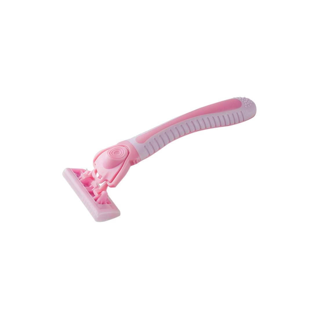 Razor with replaceable blades in a storage box - Pink