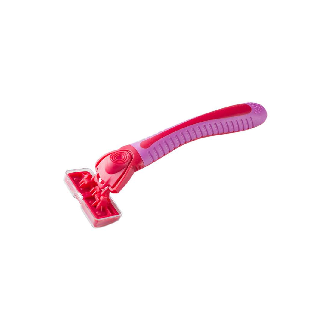 Razor with replaceable blades in a storage box - Red