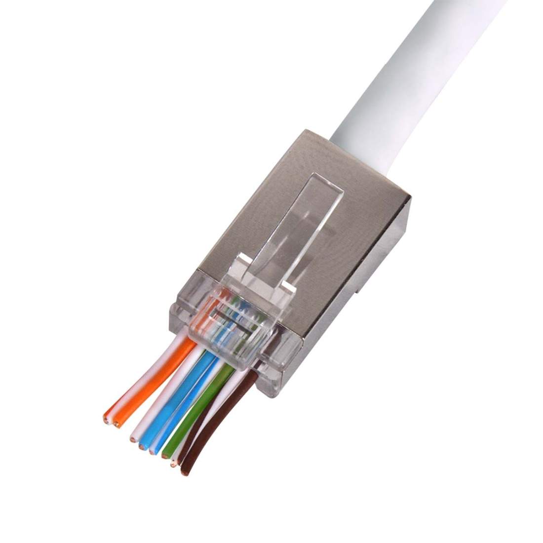 QCRJ45 CAT6 U/FTP 100 Quick connect U/FTP CAT6 data connector RJ45 with ...