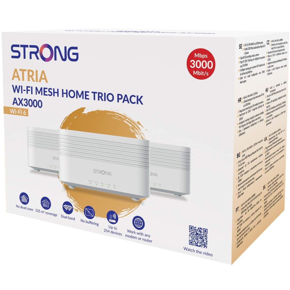 Atria WiFi 6 Mesh AX3000 Home kit 3 kpl