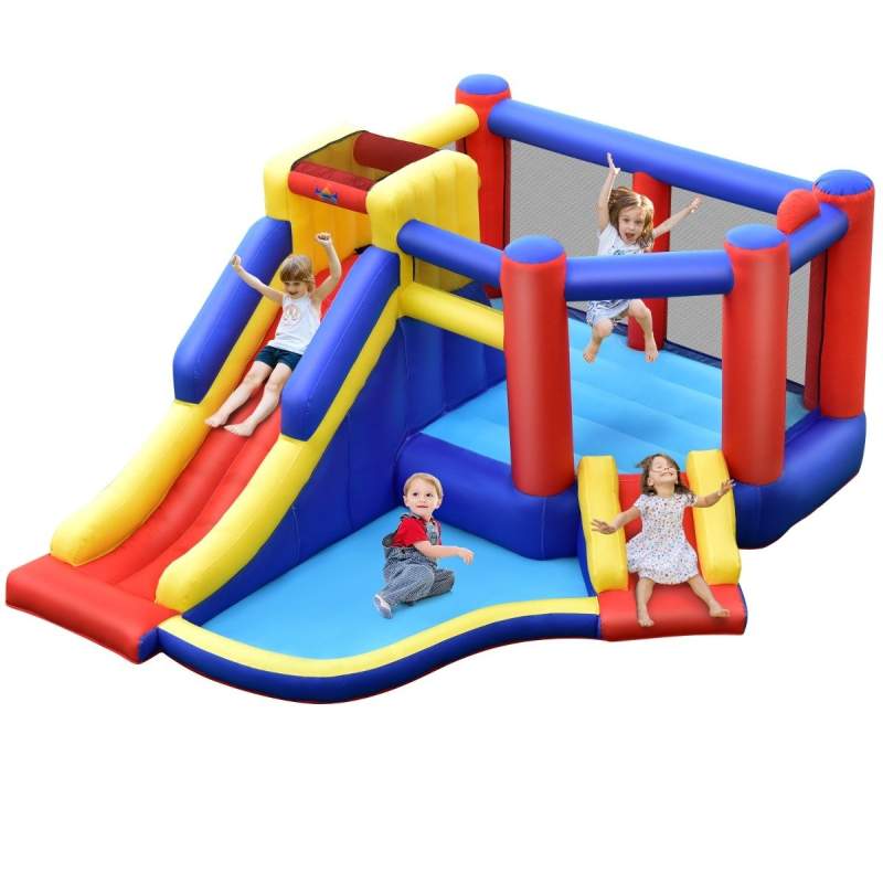 Inflatable bouncy castle Giant bouncy castle with long slide for ...