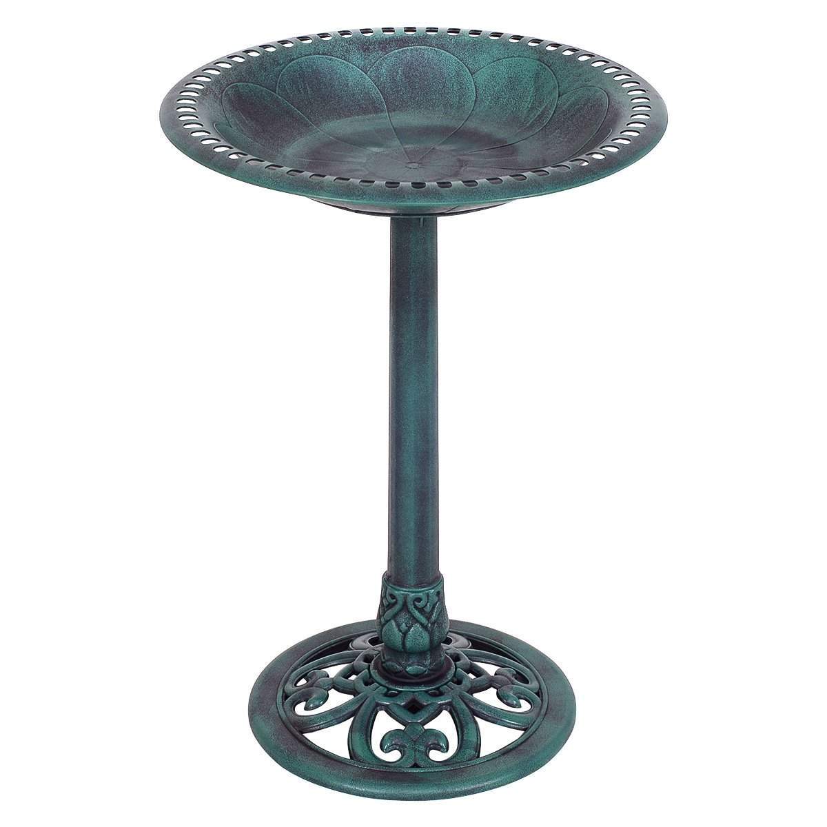 Bird bath Freestanding bird bath with stand Bird drinking station Ø50 x ...
