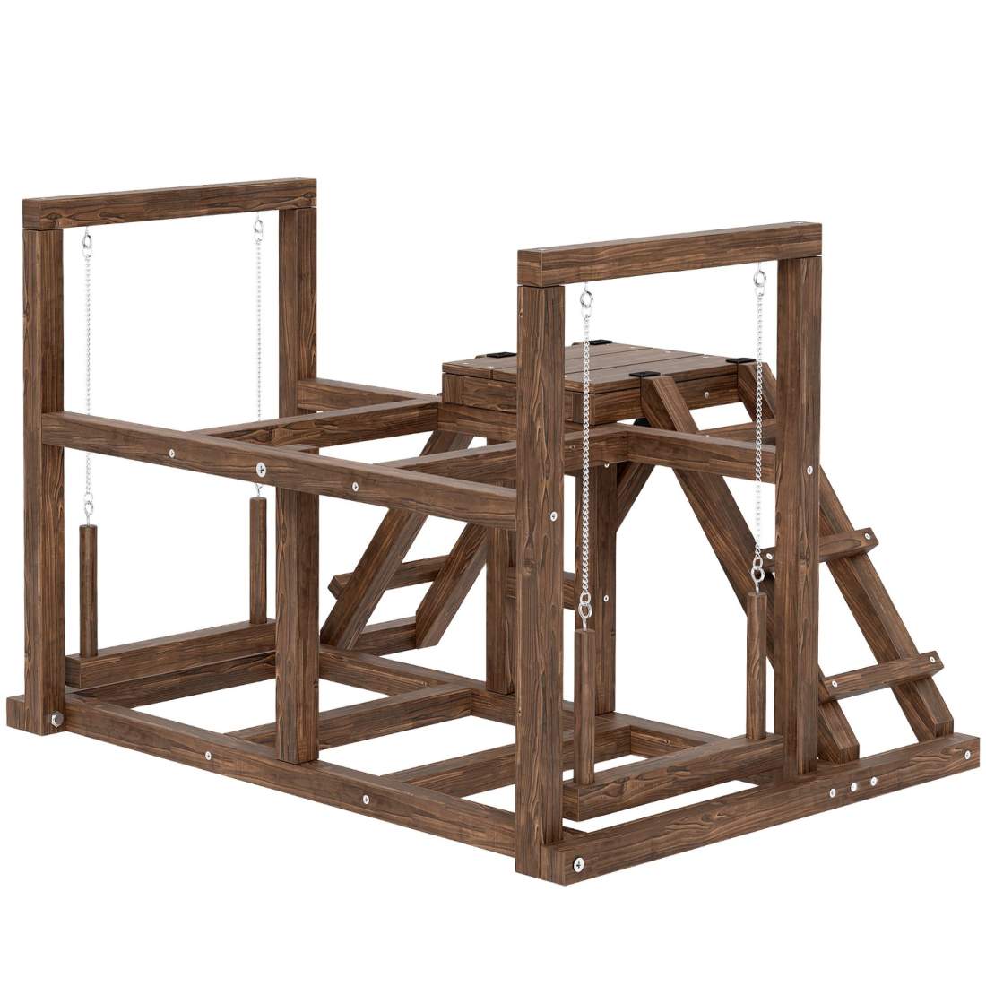 Wooden Chicken Play Frame, Playground for Chickens with Chicken Perches ...