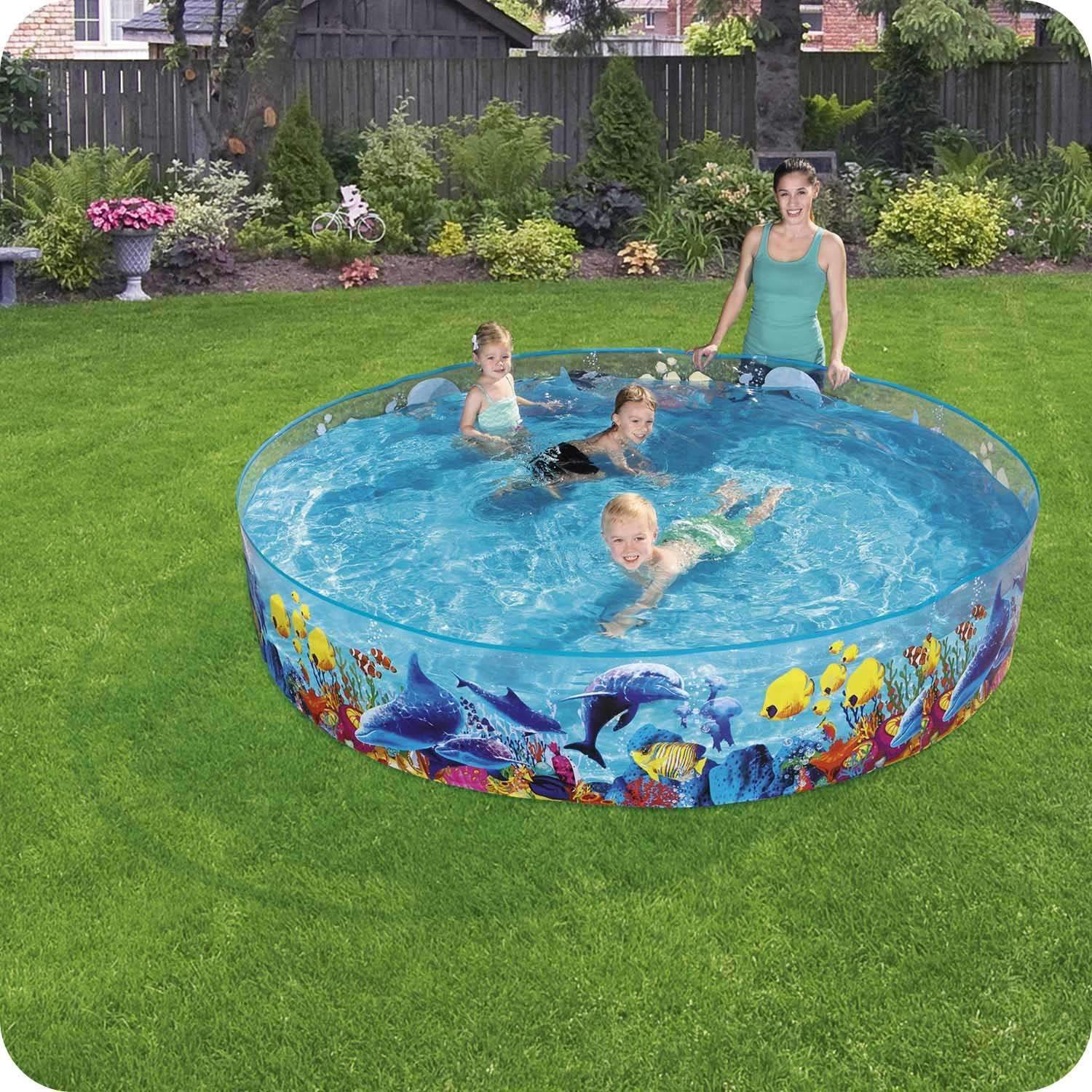 Expansionsbassäng för barn med fisk 244x46cm Bestway 55031