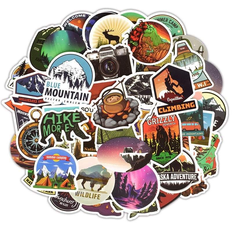 Stickers, 50 pack - Outdoor life | eStore