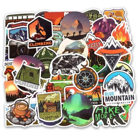 Stickers, 50 pack - Outdoor life