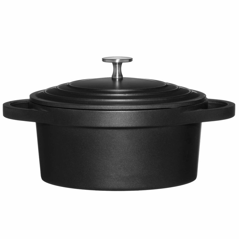 Gryta med lock, 2,6 l gjuten aluminium