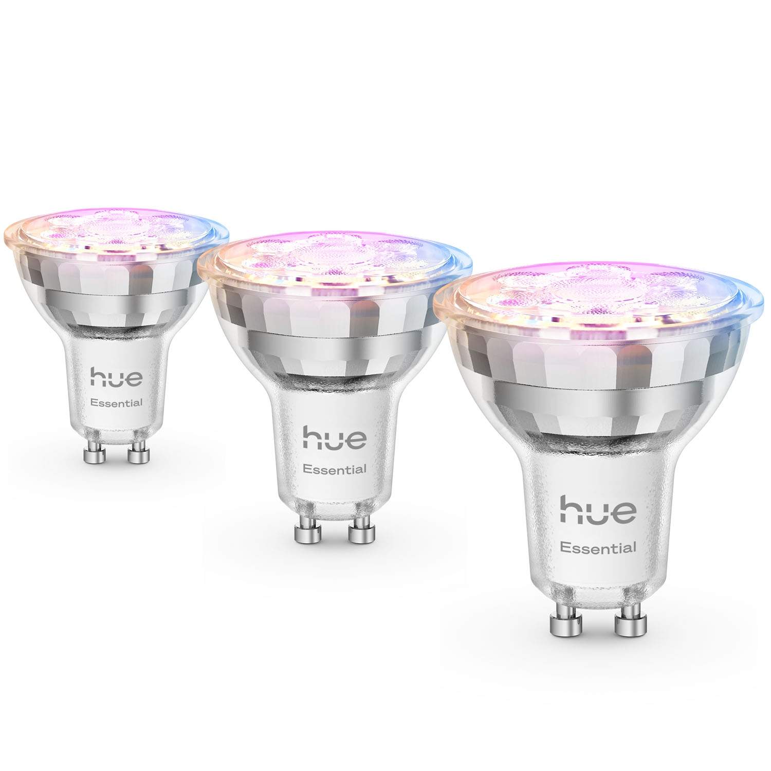 GU10 50W Smart Bulbs, White & Color, 3-Pack