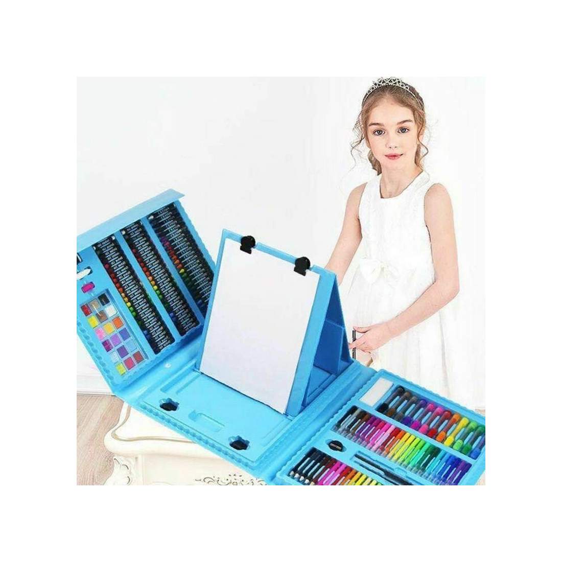 Art Box for kids, 176 pieces - Blue