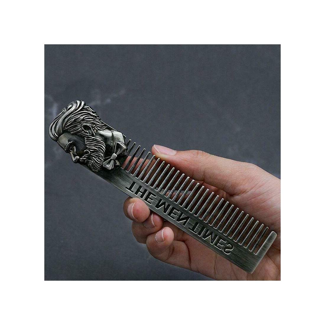 Beard Comb in Stainless Steel | eStore