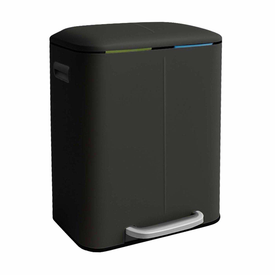 2-Compartment Kitchen Waste Bin – Pedal, Soft-Close