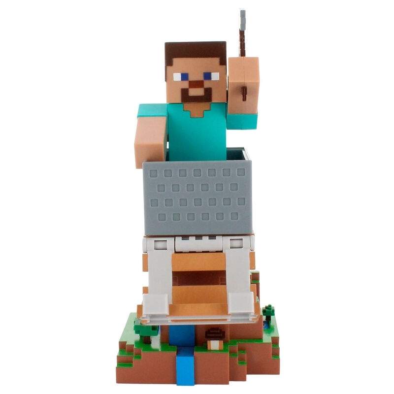 Minecraft Steve Clamping Bracket Cable Guy, 20cm Height
