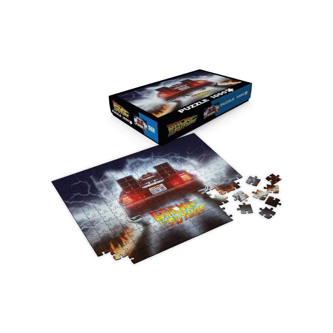 Tillbaka till framtiden 1000-bitars Delorean-pussel
