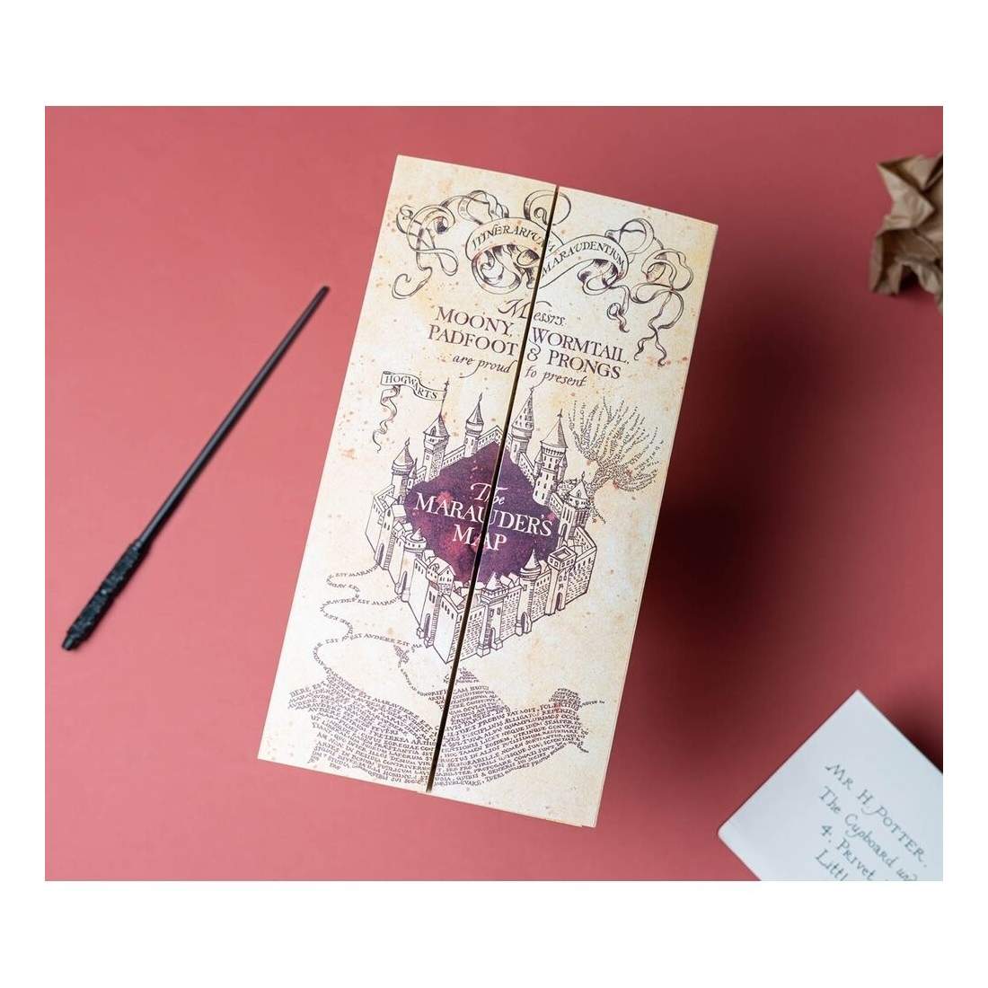 Marauderin kartta Harry Potter -faneille, yksityiskohtainen suunnittelu ...