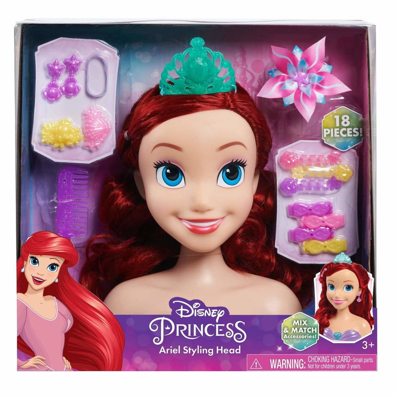 Disney Princess The Little Mermaid - Ariel Styling Head With 18 Accessories