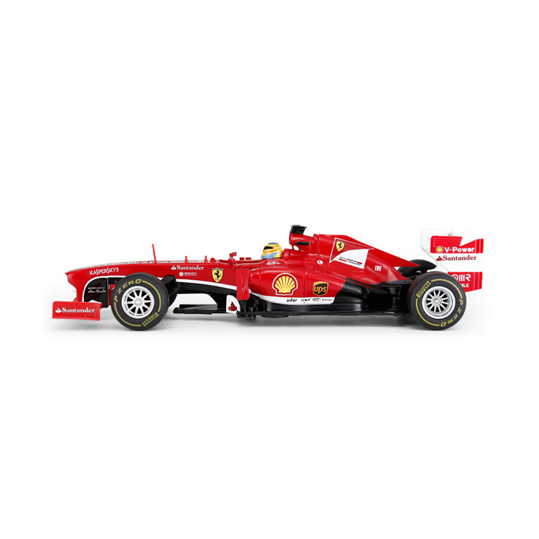 RC Ferrari F1 bil, skala 1:18, röd