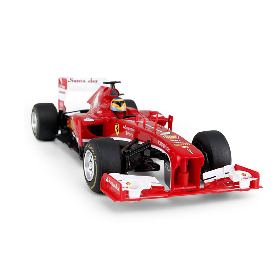 RC Ferrari F1 bil, skala 1:18, röd