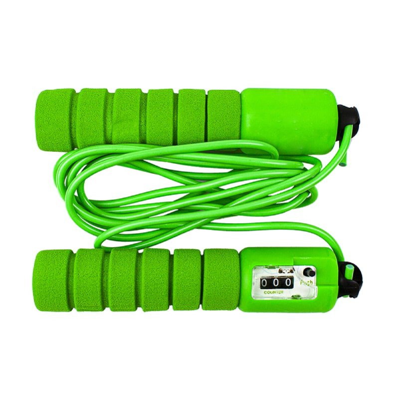 Jump rope with automatic counter, Green