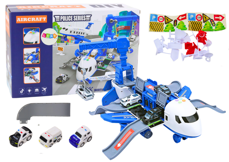DIY Police Station Playset – Interaktivt flygplan 2-i-1