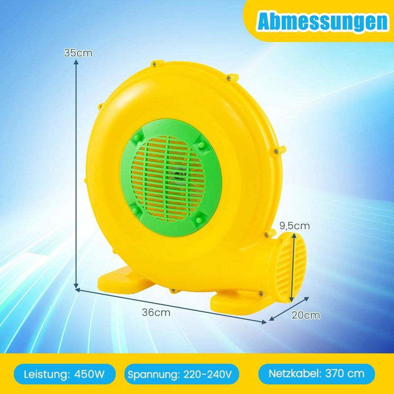 450W Bounce House Blower – High Airflow & Durable Design