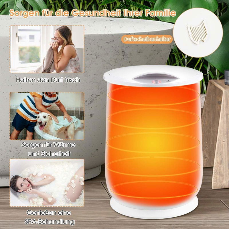 21L Towel Warmer Bucket – Adjustable Timer, Stainless Steel