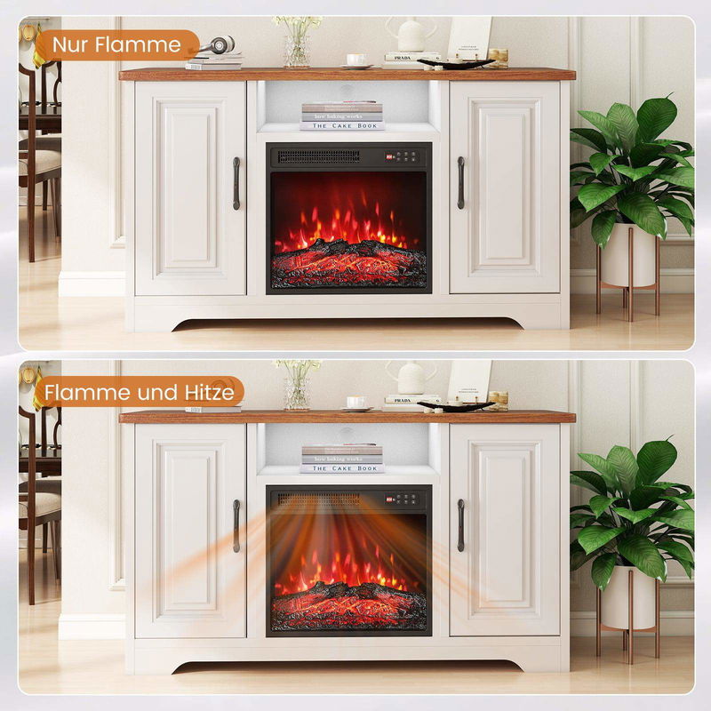18" Electric Fireplace Insert – 750W/1500W, Remote Control