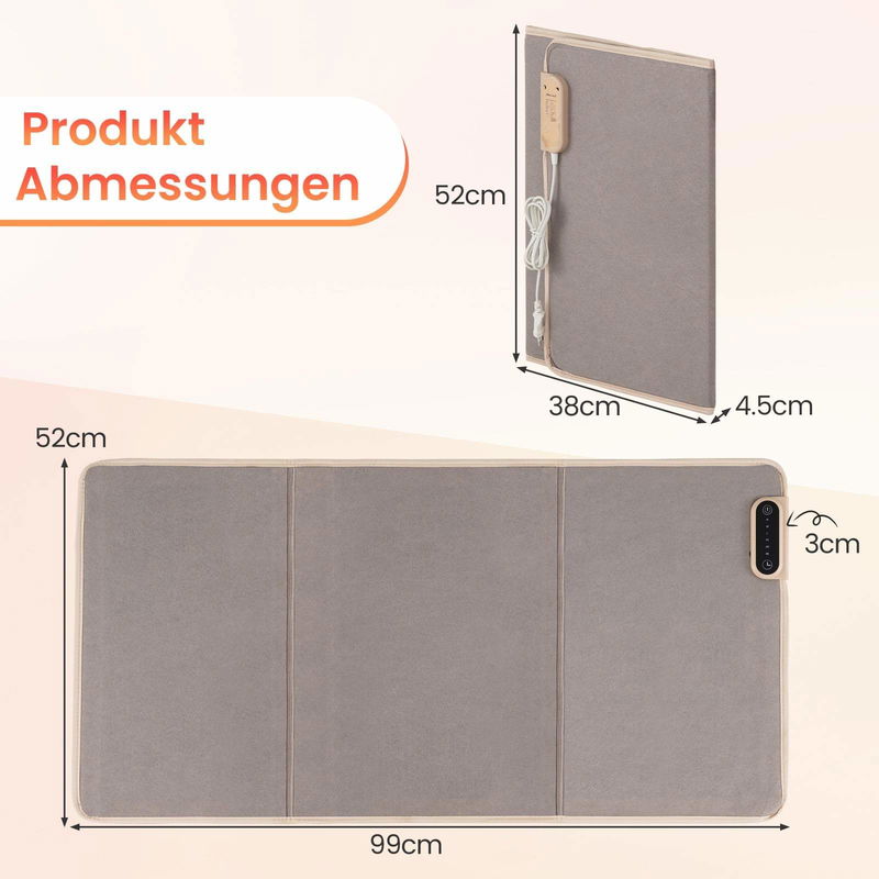 Electric Foot Warmer – 3 Heat Levels, Foldable, Safe
