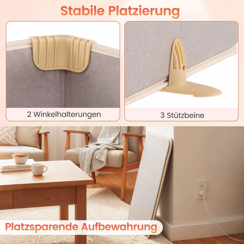 Electric Foot Warmer – 3 Heat Levels, Foldable, Safe