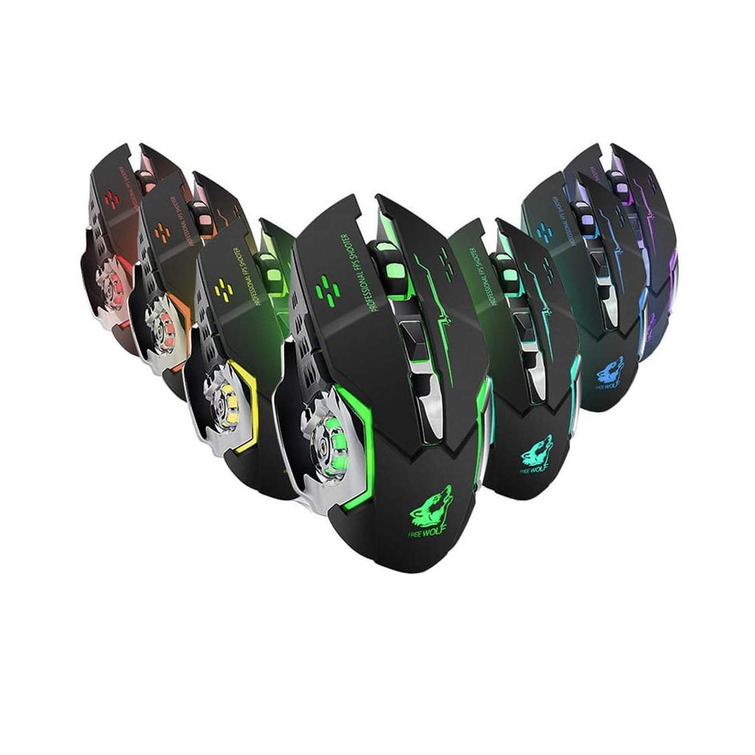 X8 Wireless 2.4GHz Gaming Mouse with LED Lighting