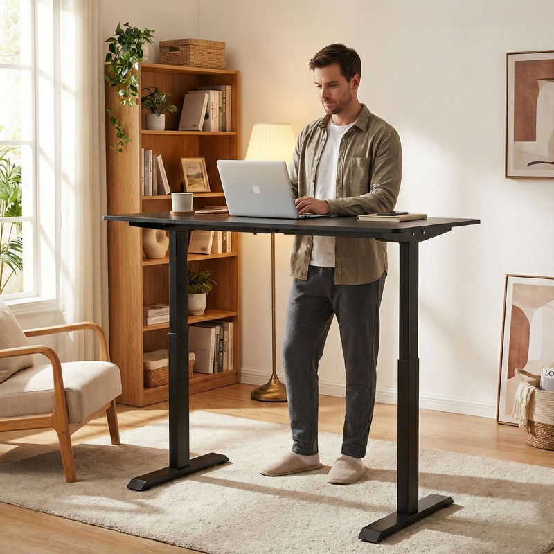 Adjustable Electric Desk 140x70 cm – Height Memory & Quiet Motor