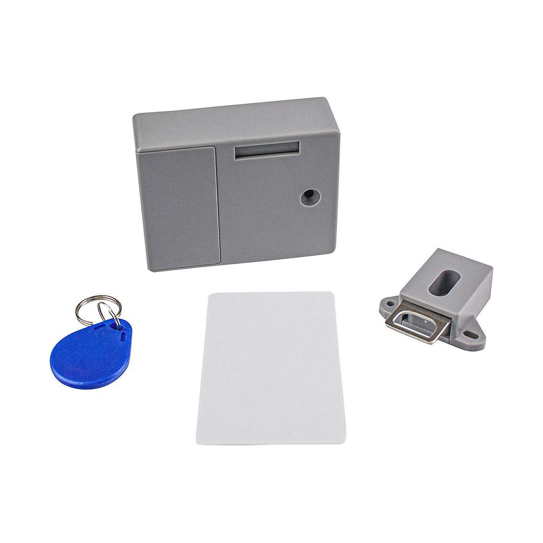 Card lock for cabinets and doors