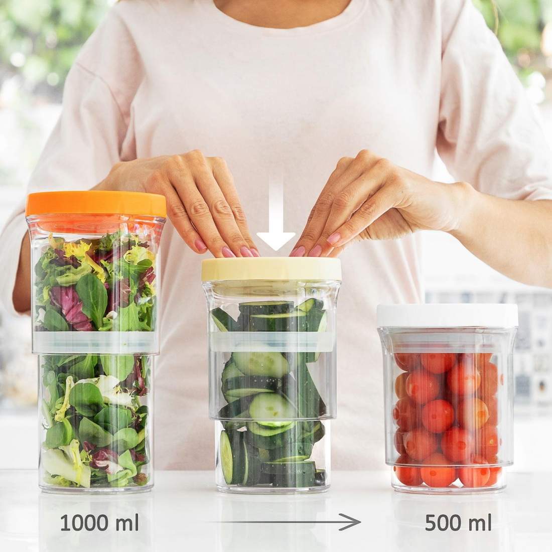 3x Adjustable Food Containers | eStore