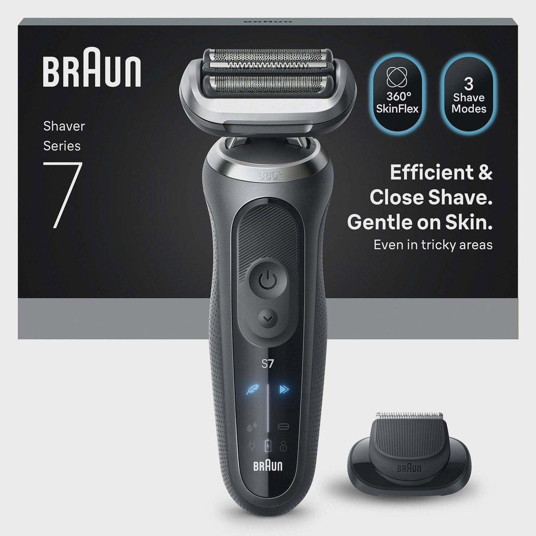 Electric Shaver with 360 Flex Head & 60 Min Runtime