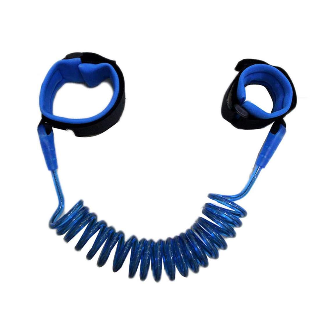 Elastic child safety leash (wrist-attachable) 2m - Blue