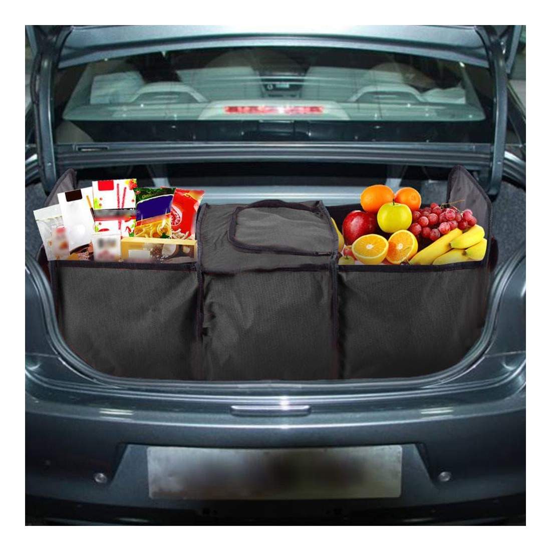 Foldable Car Trunk Organizer - Red