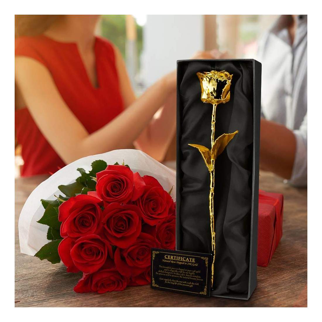Gold-plated Eternity Rose in Gift Box | eStore