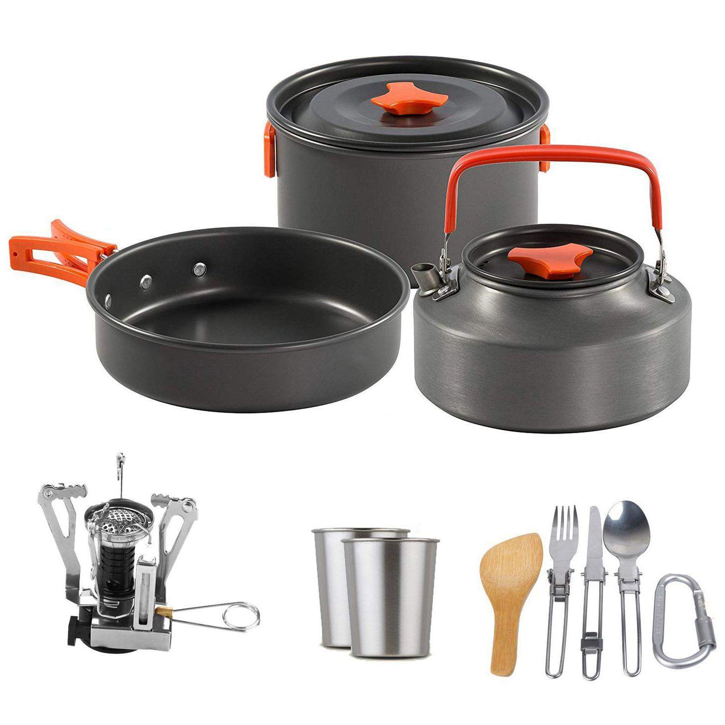 Camping Stove with Coffee Pot and Burner