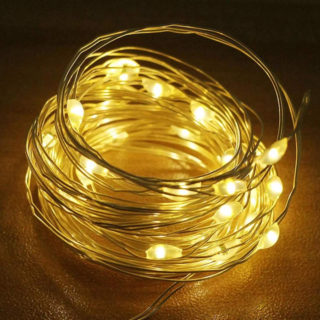 USB-virralla Varustettu LED-verho - Lämmin Valo