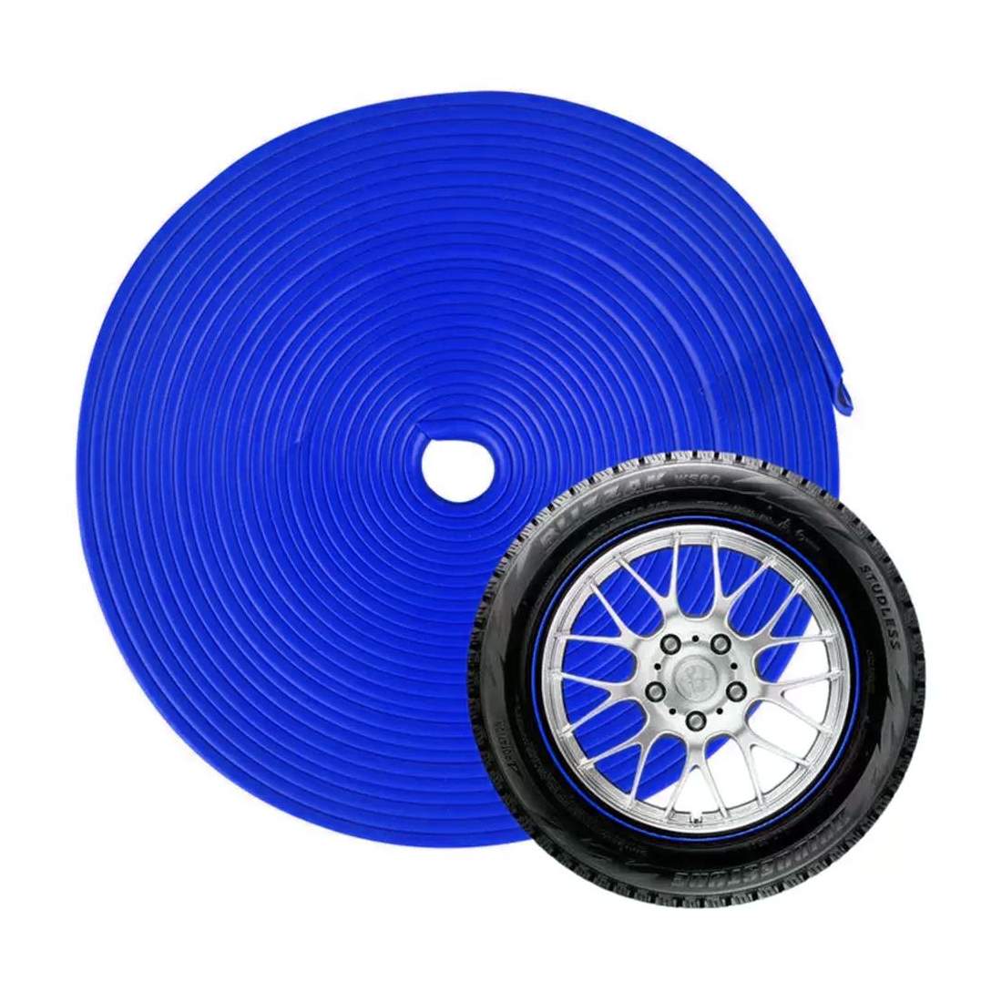 Rim Protector of Rubber, 8 m - Blue