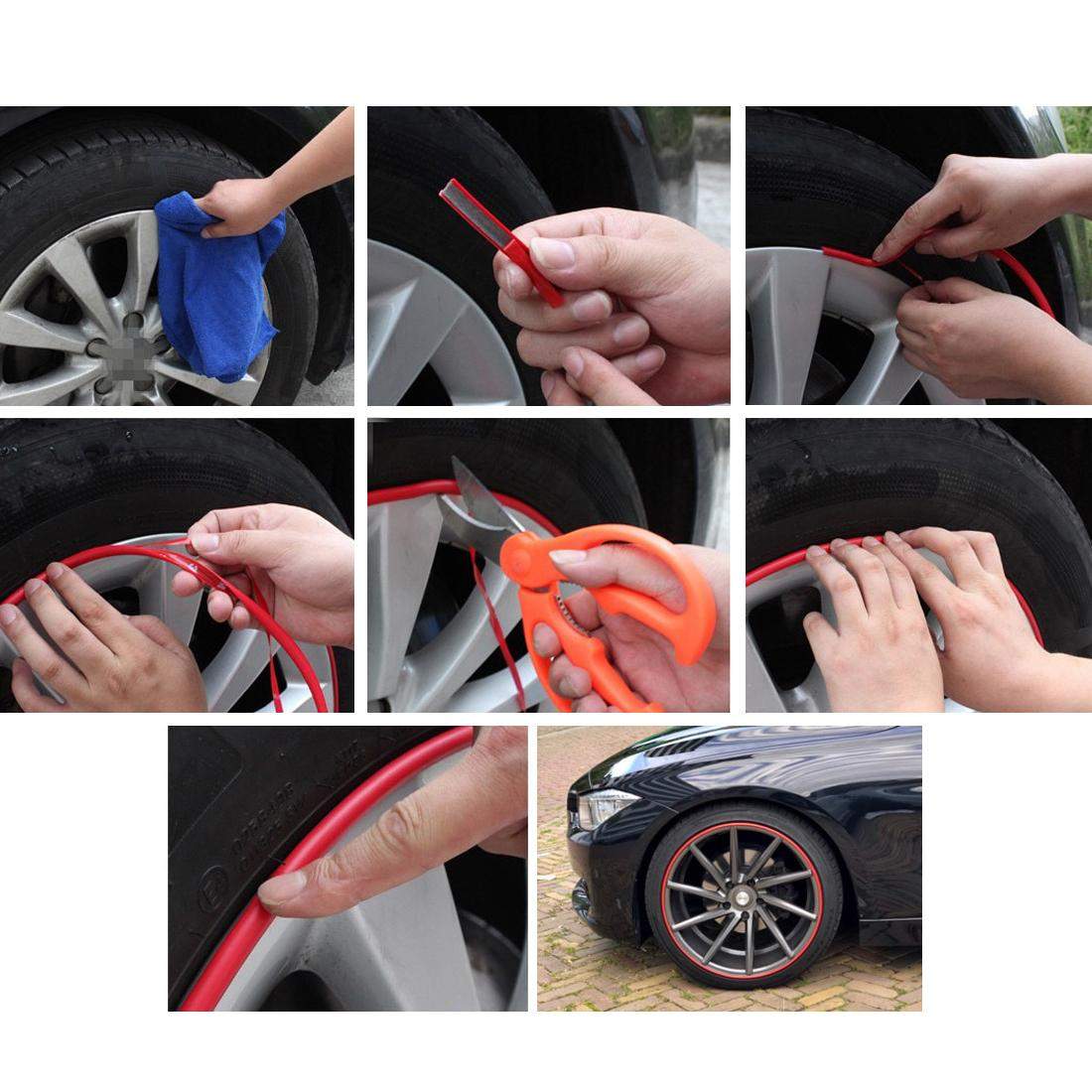 Rim Protector of Rubber, 8 m - Blue